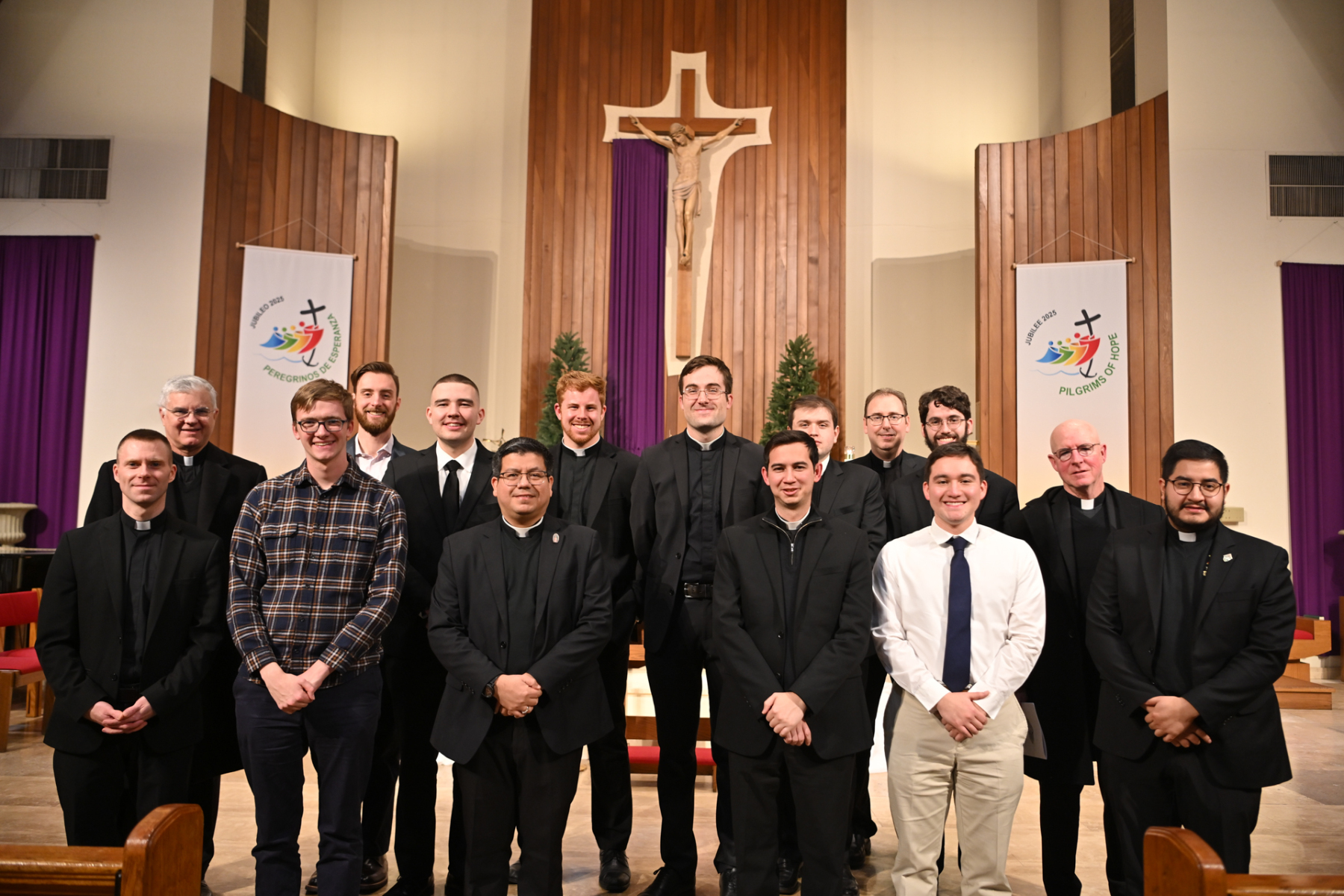 Seminarians gather for evening prayer, Christmas celebration with ...