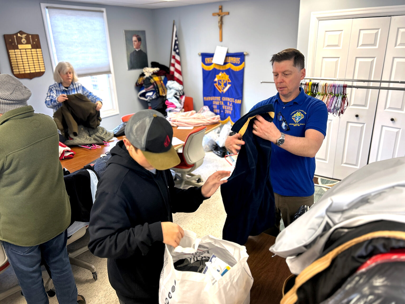 Sparta Knights collect winter clothing items to distribute during ...
