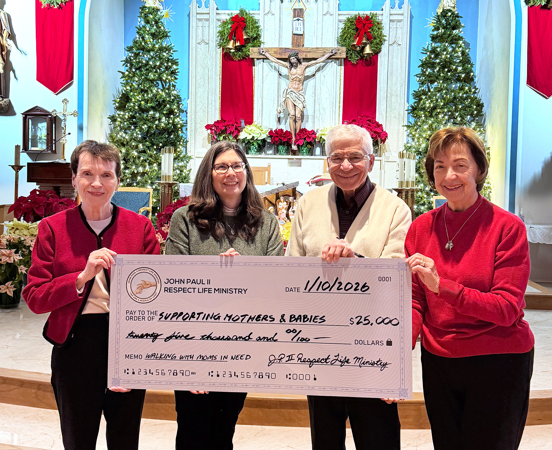 Respect Life Ministry makes donation to maternity home, shelter in ...